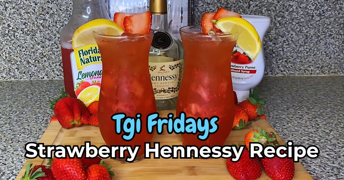 TGI Fridays Strawberry Henny Recipe - My Recipes Haven